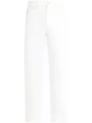 Lacoste Mid-rise Straight-leg Jeans - White