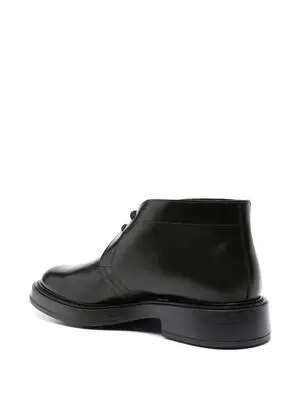 TOD'S Leather Desert Boots - Black