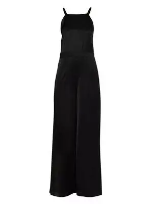 Andrea Ya'aqov Satined Jumpsuit - Black