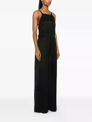 Andrea Ya'aqov Satined Wide-leg Jumpsuit
