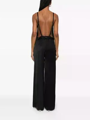 Andrea Ya'aqov Satined Wide-leg Jumpsuit