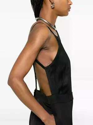 Andrea Ya'aqov Satined Wide-leg Jumpsuit
