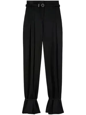 JIL SANDER Belted Ankle-tie Tailored Trousers