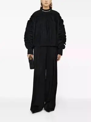 JIL SANDER Belted Ankle-tie Tailored Trousers