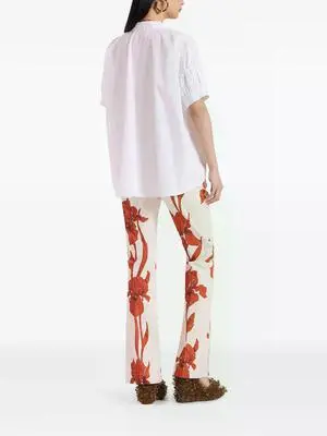 La DoubleJ Floral Tailored Trousers