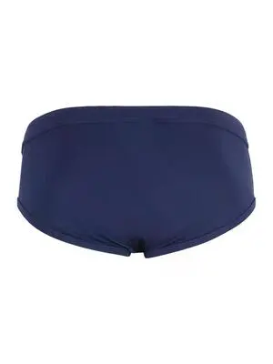 Dolce & Gabbana Logo-patch Swim Trunks - Blue