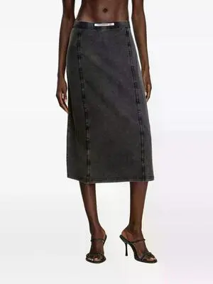 DIESEL® Mid-length Denim Skirt