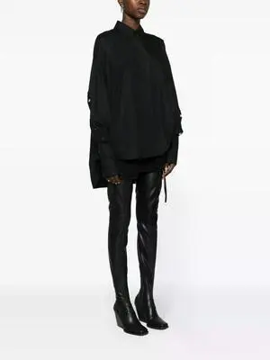 Attico Logo-stud Cotton Shirt