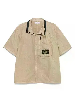 Stone Island Compass-badge Shirt - Neutrals