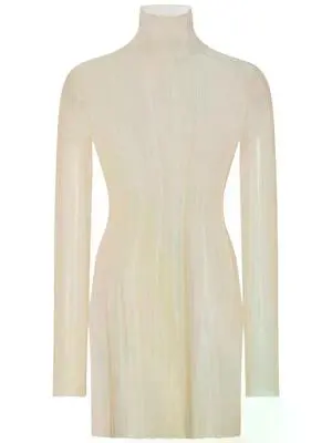 Rosetta Getty Sheer Plissé Dress
