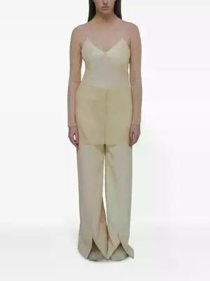 Rosetta Getty Sheer Plissé Dress