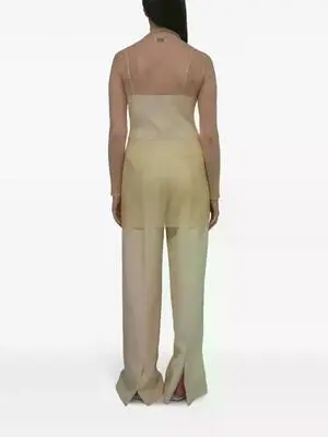 Rosetta Getty Sheer Plissé Dress