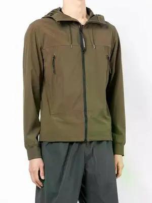 C.P. COMPANY Zip-pockets Zip-up Hooded Jacket - Green