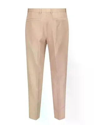 Zegna Pressed Crease Tailored Trousers - Neutrals
