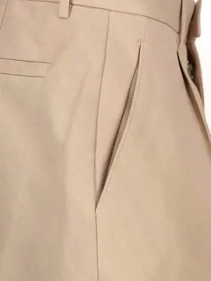 Zegna Pressed Crease Tailored Trousers - Neutrals