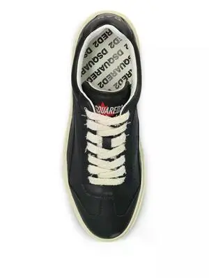 Dsquared2 Perforated Leather Lace-up Sneakers - Black