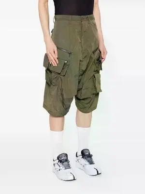 JULIUS Mid-rise Drop-crotch Cargo Shorts