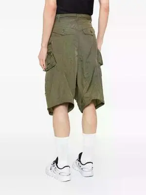 JULIUS Mid-rise Drop-crotch Cargo Shorts