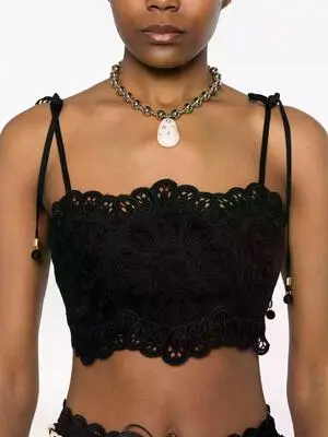 Zimmermann Rhiannon Embroidered Crop Top