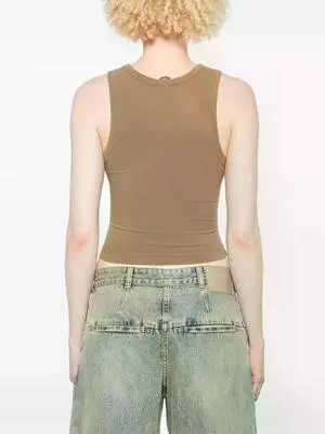 ENTIRE STUDIOS Cropped Tank Top - Green