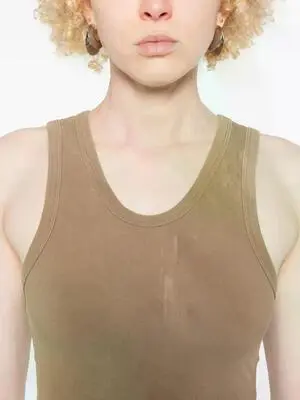 ENTIRE STUDIOS Cropped Tank Top - Green