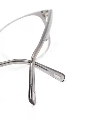 TOM FORD Wayfarer-frame Transparent Glasses