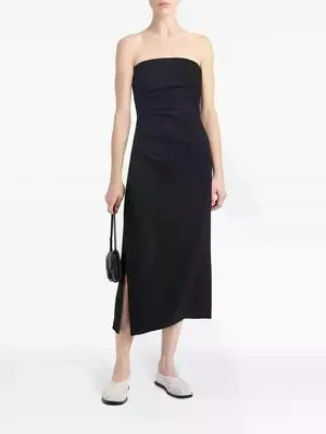 Proenza Schouler Strapless Crepe Midi Dress
