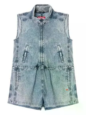 DIESEL® J-annet Denim Sleeveless Jumpsuit - Blue