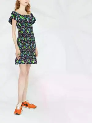 MSGM Berries Jacquard Mini Dress
