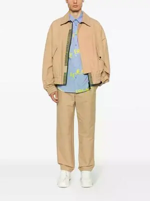 Versace Logo-patch Bomber Jacket