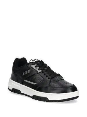 MSGM Logo-patch Sneakers - Black