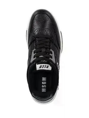 MSGM Logo-patch Sneakers - Black