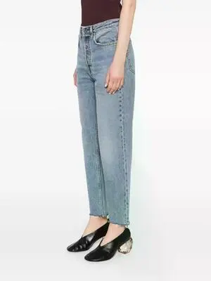 TOTEME Whiskering Effect Straight-leg Jeans