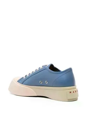 Marni Pablo Lace-up Leather Sneakers - Blue