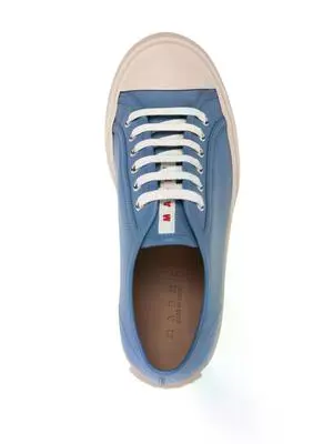 Marni Pablo Lace-up Leather Sneakers - Blue