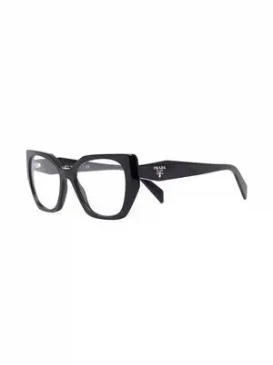Prada Cat-eye Frame Logo-embossed Glasses