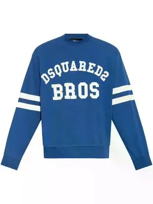 Dsquared2 Logo Print Crewneck Sweatshirt - Blue