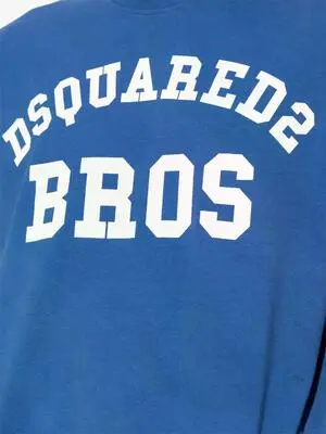 Dsquared2 Logo Print Crewneck Sweatshirt - Blue