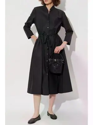 Tory Burch Belted Cotton Shirt Dress