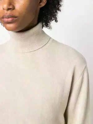 Brunello Cucinelli Roll-neck Cashmere Jumper - Neutrals