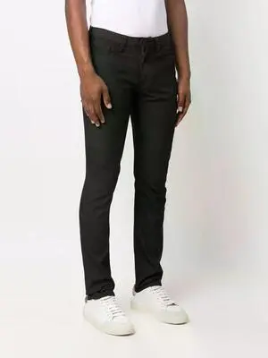 Emporio Armani Logo-plaque Slim-fit Trousers