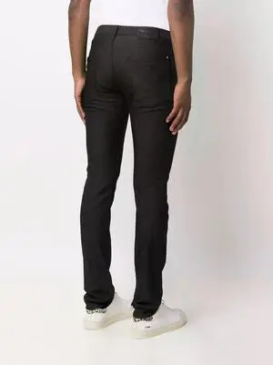 Emporio Armani Logo-plaque Slim-fit Trousers