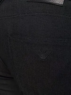 Emporio Armani Logo-plaque Slim-fit Trousers