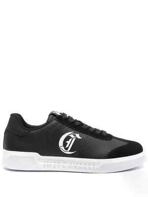 Just Cavalli Logo-print Leather Sneakers
