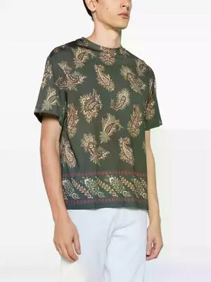 Etro Paisley-print Cotton Shirt - Green