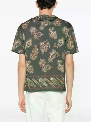 Etro Paisley-print Cotton Shirt - Green