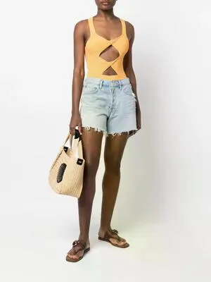 Stella McCartney Cut-out Knit Bodysuit