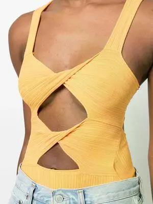 Stella McCartney Cut-out Knit Bodysuit