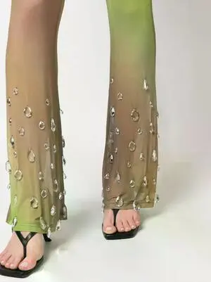 Gcds Sita Crystal-drop Tulle Trousers