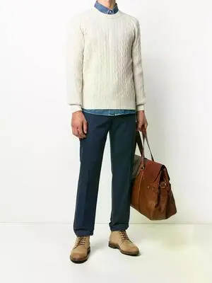 Brunello Cucinelli Cable Knit Cashmere Jumper - Neutrals